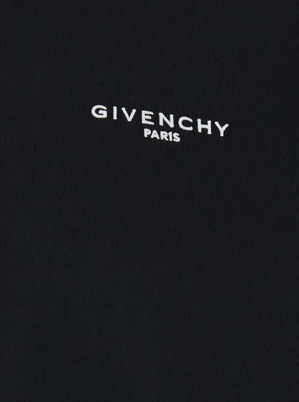 Givenchy T-shirt With Logo On The Front In Cotton - Black