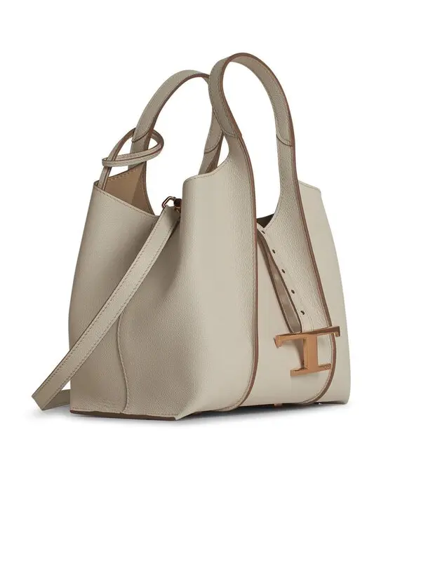 TOD'S Timeless' Mini Bag In Leather - White