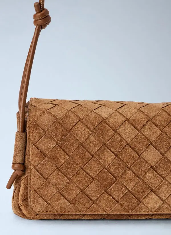 Bottega Veneta Notturno Shoulder Bag - Brown