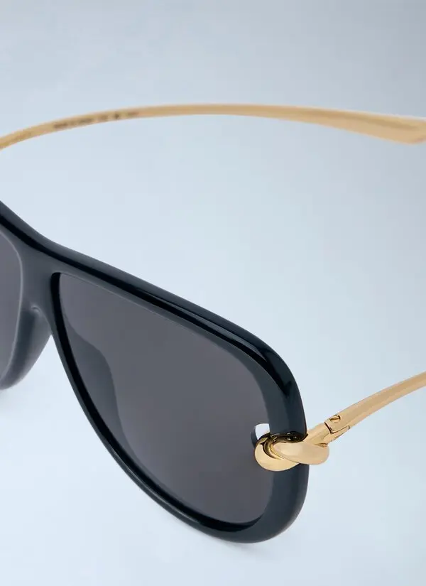 Bottega Veneta Aviator Knot Sunglasses - Black