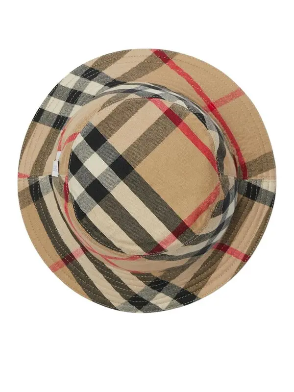 Burberry Reversible Cotton Blend Bucket Hat - Multicolor
