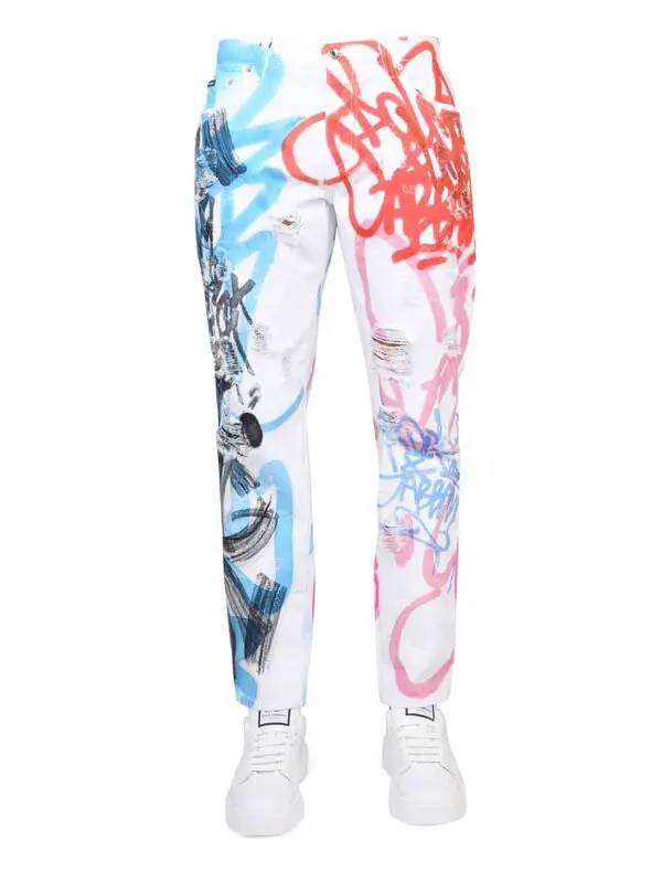 Dolce & Gabbana Loose Fit Jeans - Multicolor