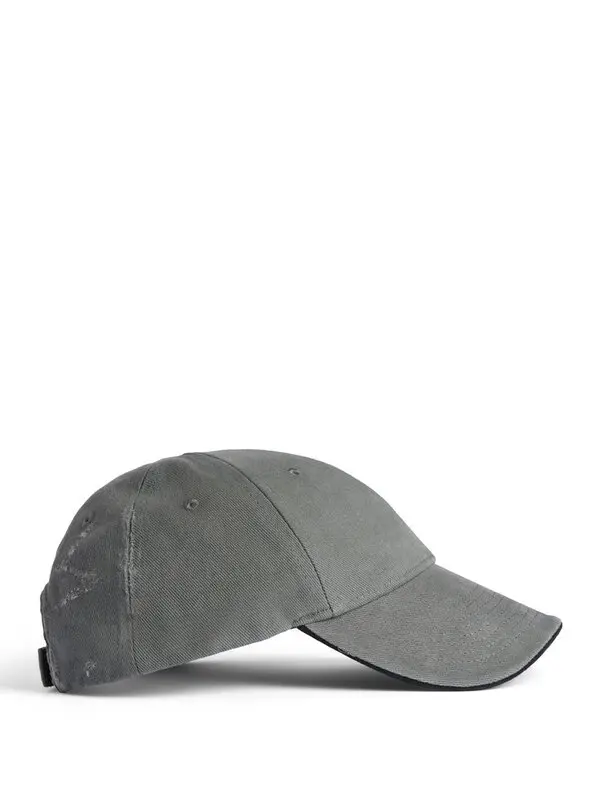 Balenciaga Cotton Drill Baseball Cap - Gray