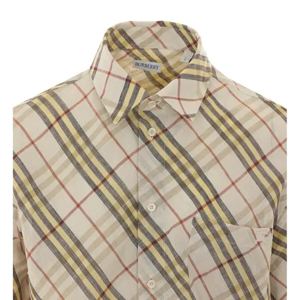 Burberry Check Short Sleeves Shirt