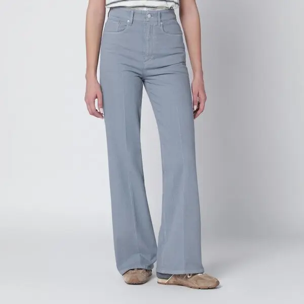 A.p.c. Grey Cotton Trousers - Blue