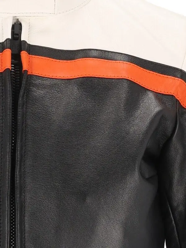 Balenciaga Fitted Leather Biker Jacket - Black