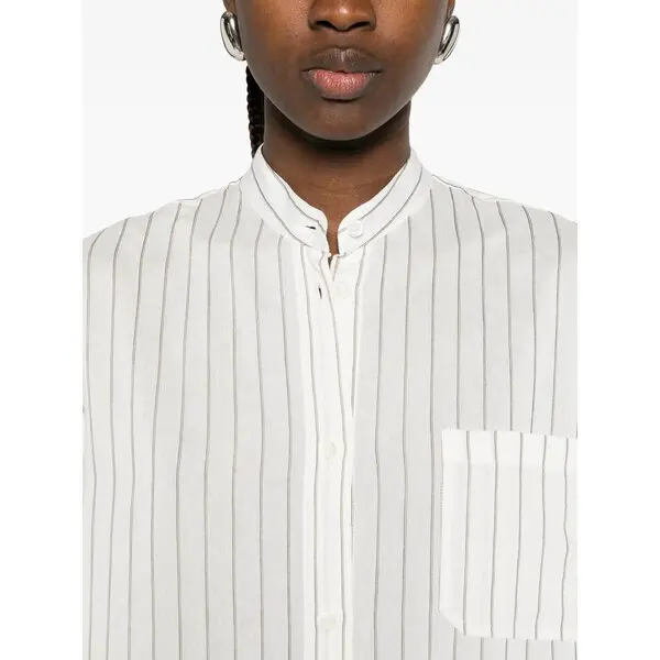TOTEME Striped Day Dress - White
