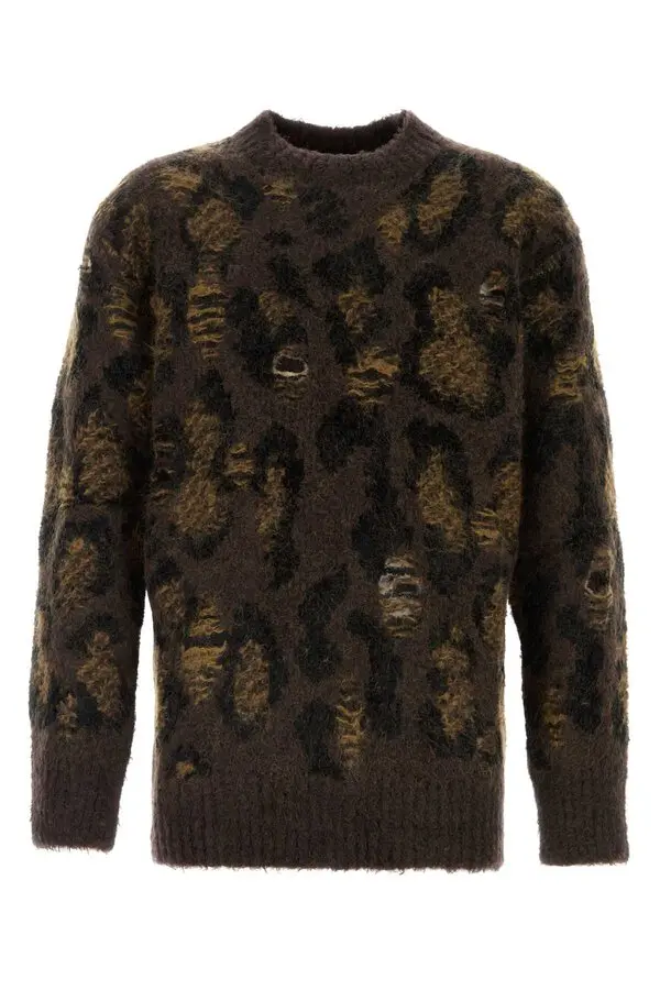 Junya Watanabe Embroidered Wool Blend Sweater