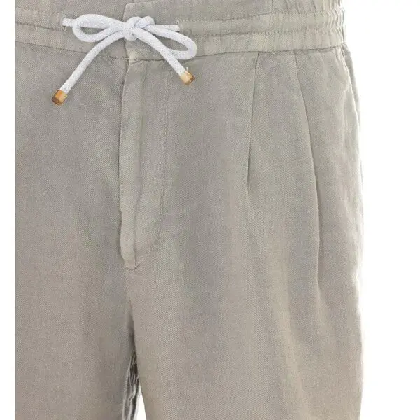 Brunello Cucinelli Linen Gabardine Bermuda - Green