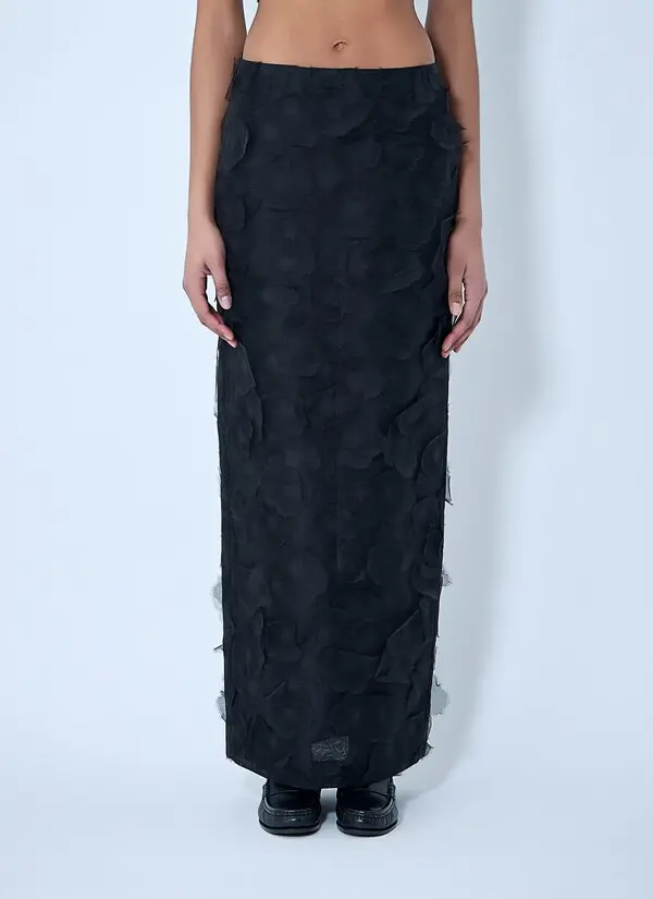 Max Mara Textured Long Skirt