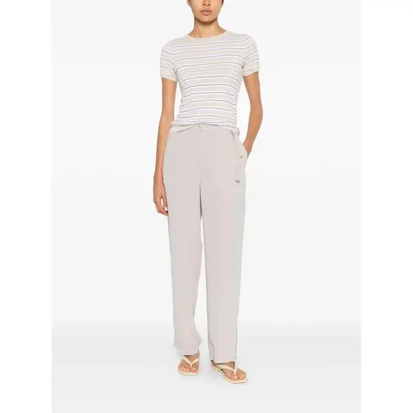 Herno Grey Trousers Straight Trousers