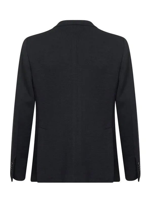 Tagliatore Black Jersey Montecarlo Single-breasted Blazer