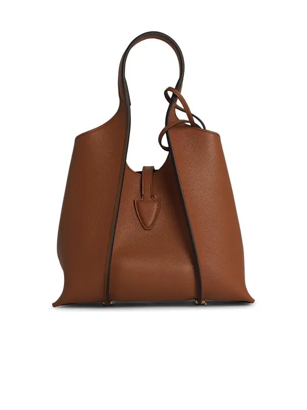 TOD'S Small Leather Timeless Bag - Cream