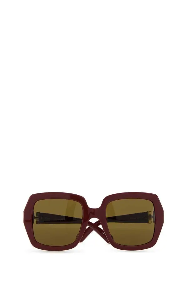 Chloé Burgundy Acetate Sunglasses