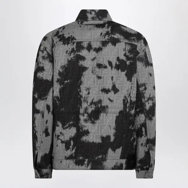 Fendi Animalier Ff Denim Jacket - Black