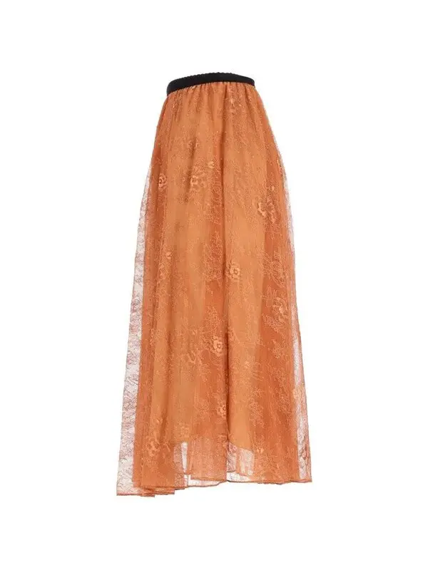 FORTE_FORTE Tulle Midi Skirt - Yellow