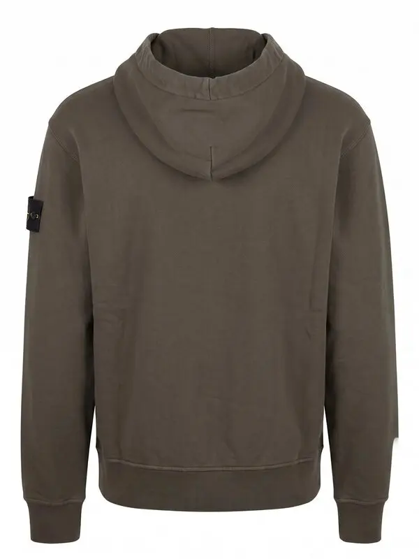 Stone Island Organic Cotton Fleece Hoodie Sweatshirt - Multicolor