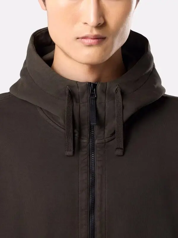 Stone Island Organic Cotton Fleece Hoodie Sweatshirt - Multicolor