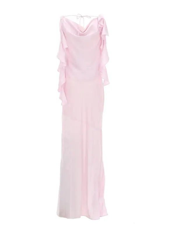 ROTATE BY BIRGER CHRISTENSEN Long Waterfall Dress