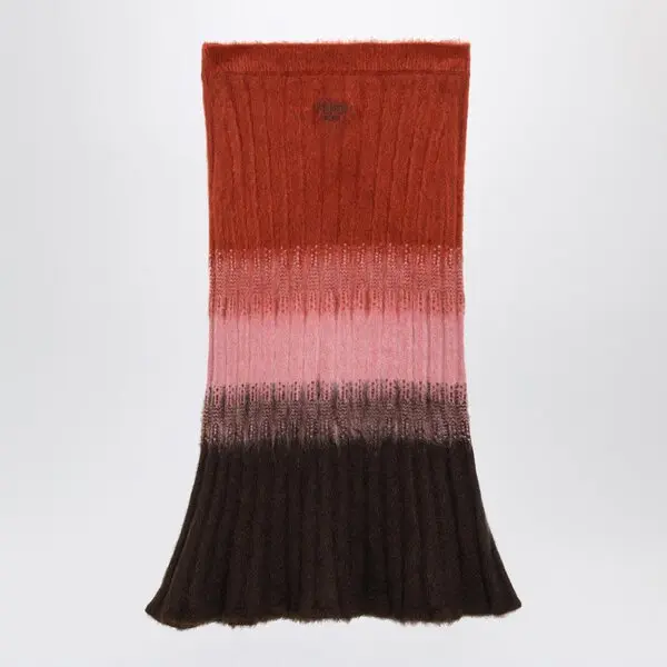 Fendi Multicoloured Mohair And Wool Skirt