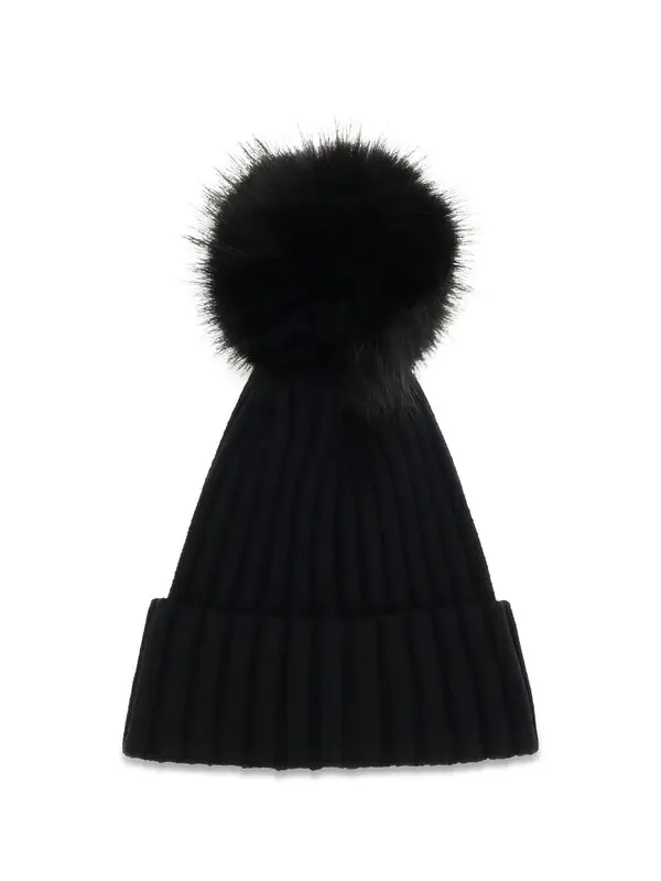 Moncler Wool Hat With Pon Pon