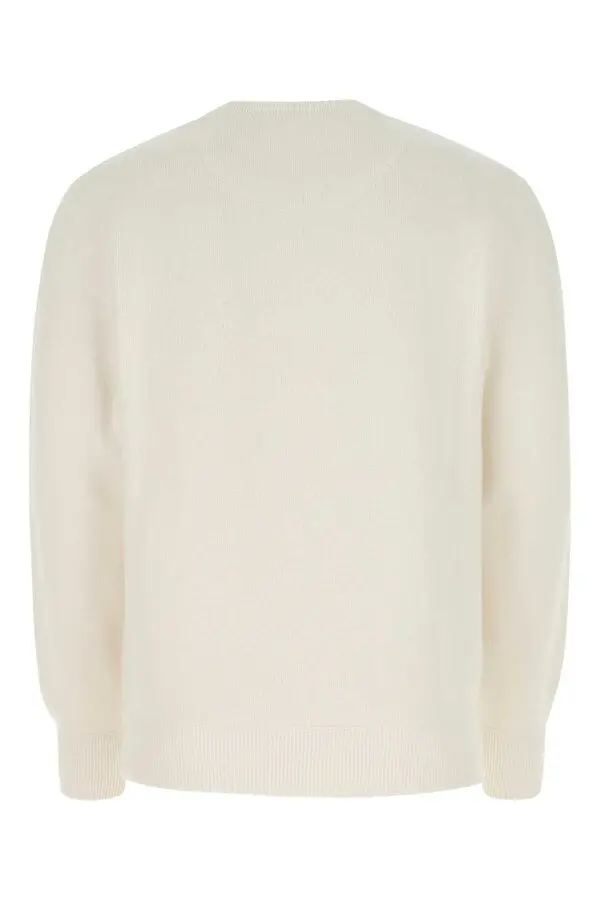 Prada Stretch Cashmere Blend Sweater - White