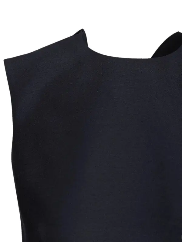 Balenciaga Mini Abito A Trapezio In Lana E Seta