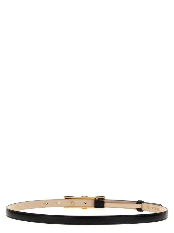 Versace Leather Belt With Bow Detail