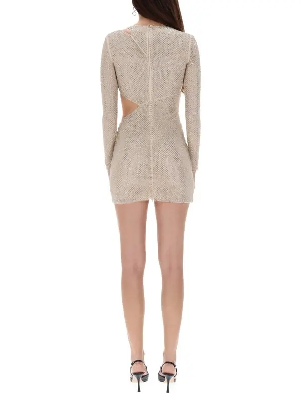 SELF-PORTRAIT Rhinestones Mini Dress