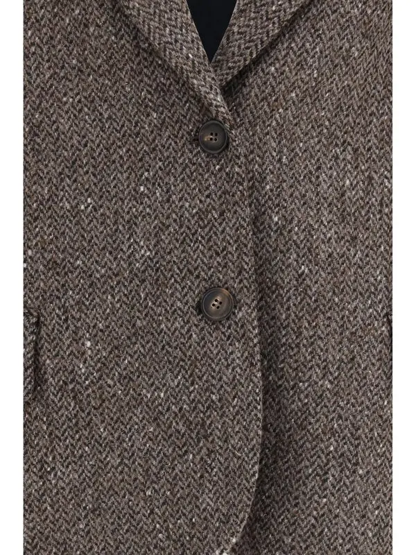 Brunello Cucinelli Single-breasted Virgin Wool Blend Jacket