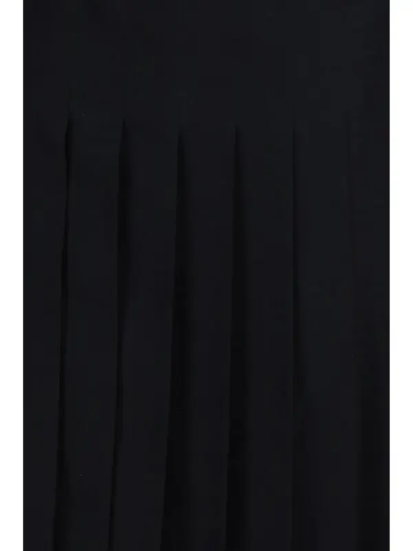 Fendi Long Jacquard Silk Dress - Black