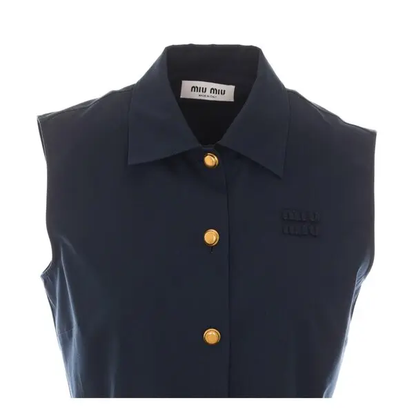 Miu Miu Logo Mini Dress