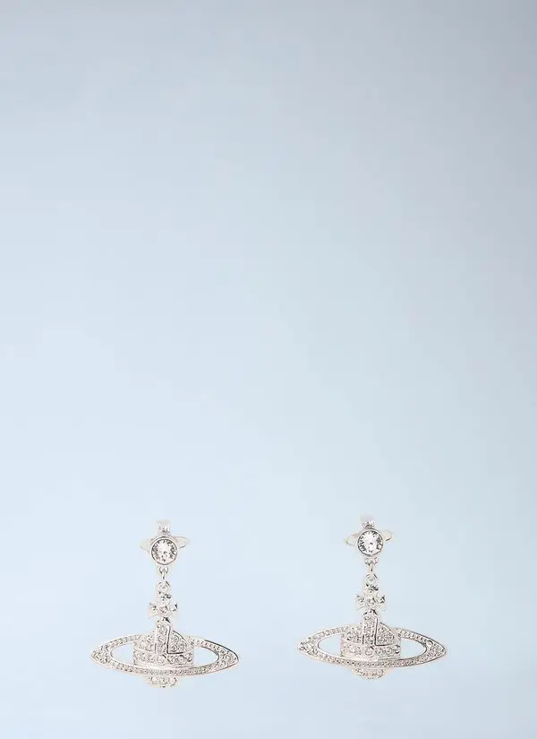 VIVIENNE WESTWOOD Mini Bas Relief Drop Earrings - Silver