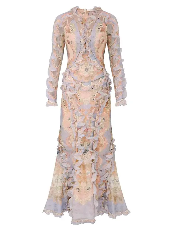 Zimmermann Rebellion Long Dress - Multicolor