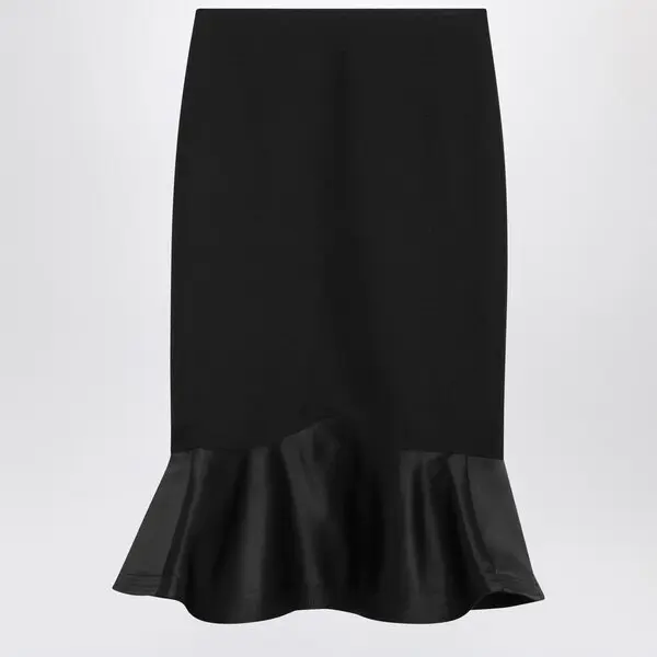 Fendi Grain De Poudre Wool Skirt