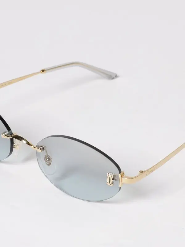 Cartier Rimless Oval Sunglasses - Green
