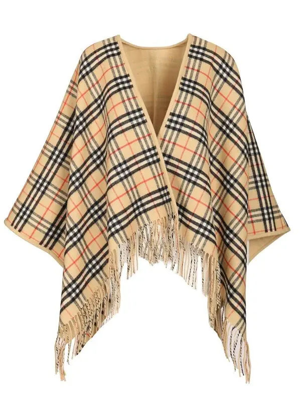 Burberry Reversible Cape - Cream