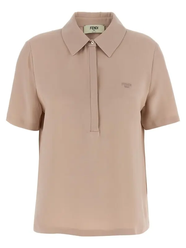 Fendi Silk Polo Shirt