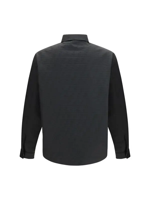 Fendi Ff Jacquard Nylon Shirt - Black