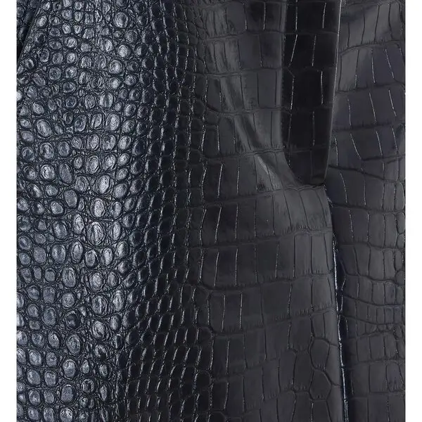 Sportmax Gleba Alligator Effect Paint Mini Skirt