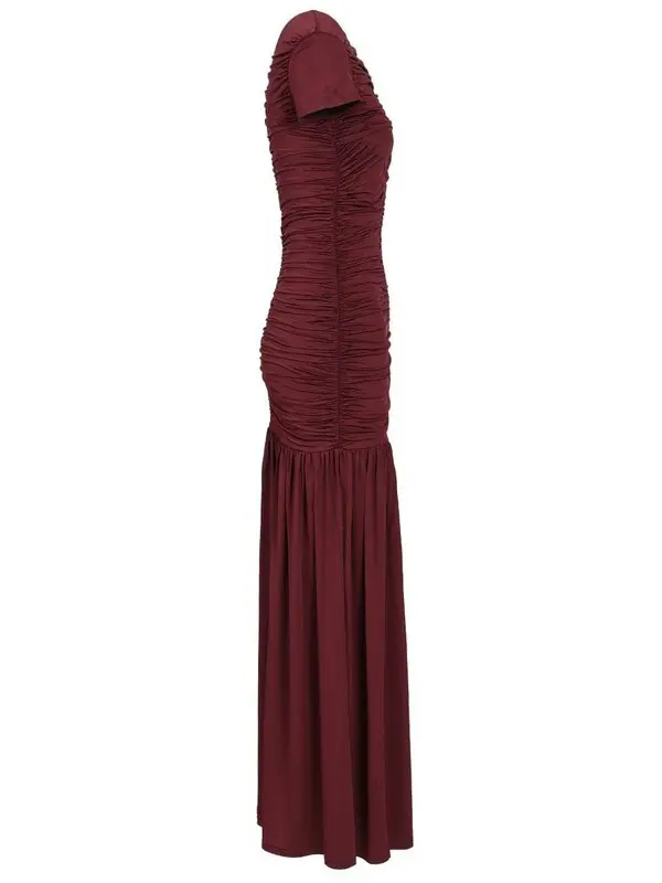ROTATE BY BIRGER CHRISTENSEN Long Gathered Dress - Multicolor