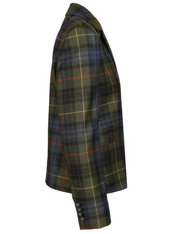 Etro Single-breasted Checked Wool Blazer - Multicolor