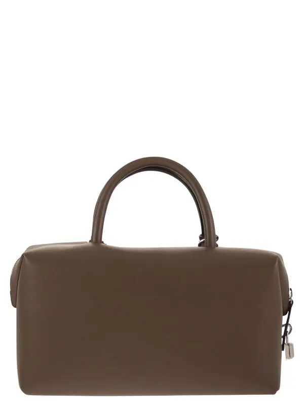 Max Mara Holdallm Medium Satchel In Natural Leather