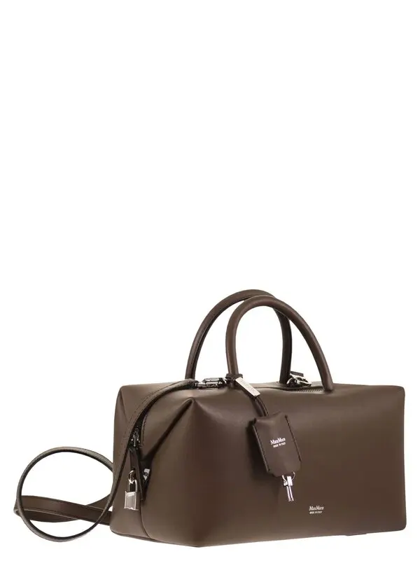 Max Mara Holdallm Medium Satchel In Natural Leather