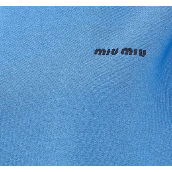 Miu Miu Logo Sweatshirt - Blue