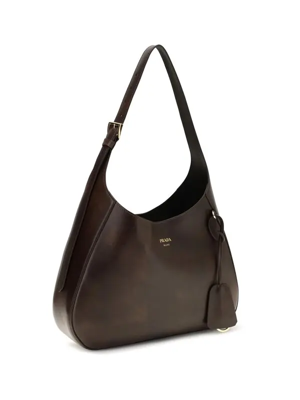 Prada Boogie Leather Shoulder Bag