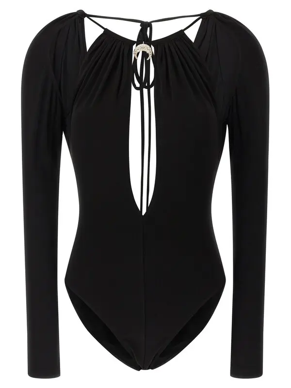 MARINE SERRE Jewel Pendant Bodysuit