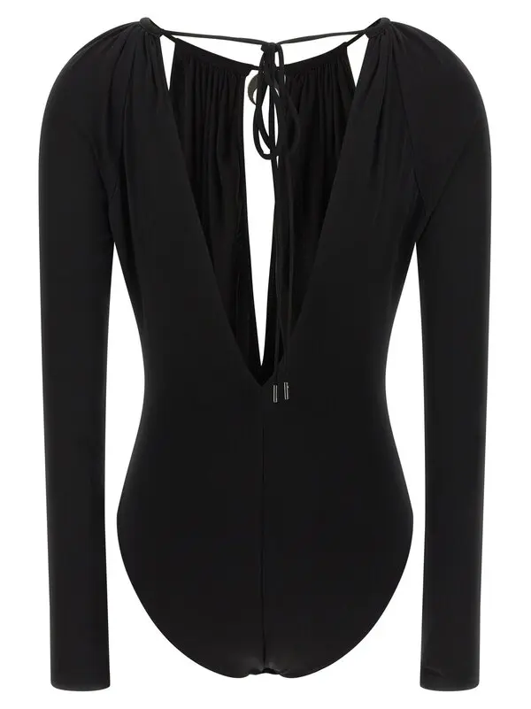 MARINE SERRE Jewel Pendant Bodysuit