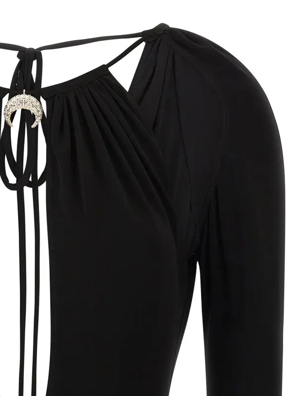 MARINE SERRE Jewel Pendant Bodysuit