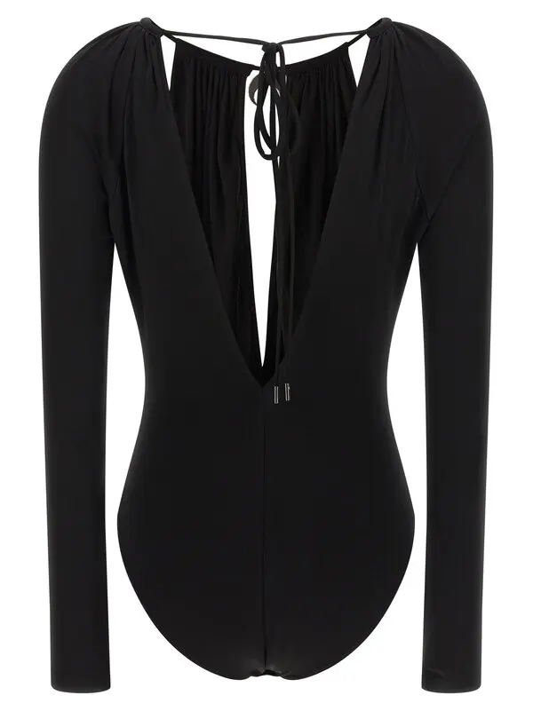 MARINE SERRE Jewel Pendant Bodysuit